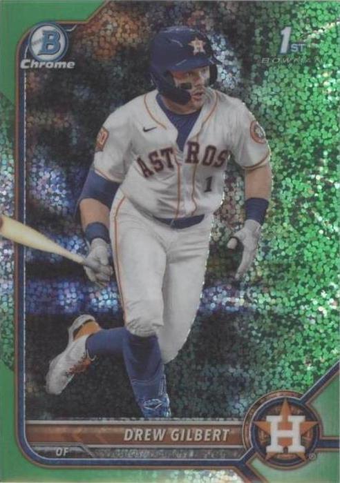 2022 Bowman Draft - Chrome Drew Gilbert #BDC-152 Green Sparkle ...