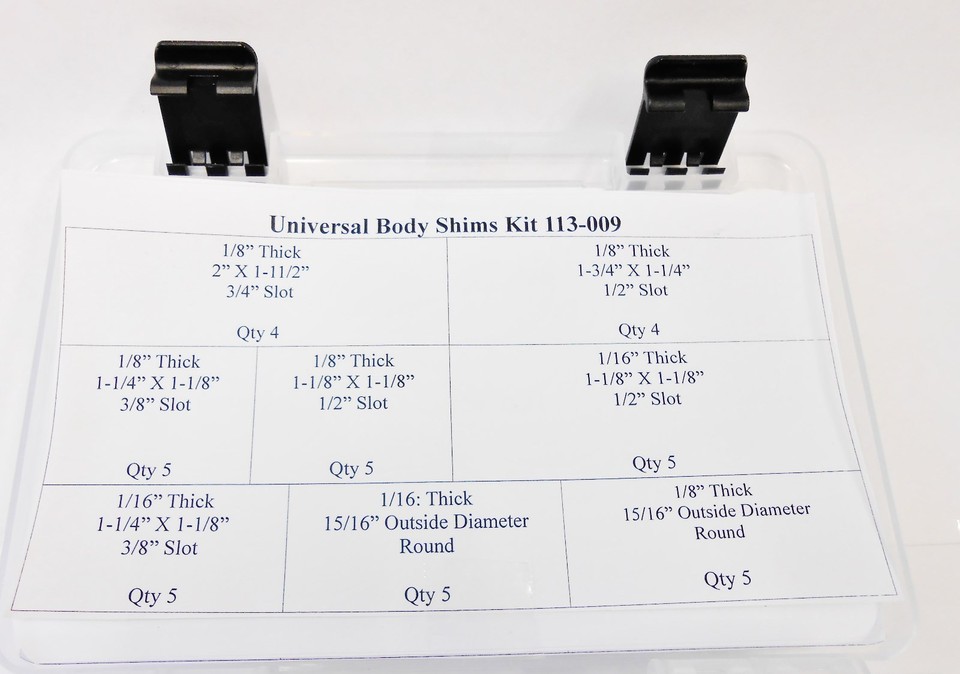 38pc 1946-85 Ford Universal Body Fender Shims Adjuster Camber Caster ...