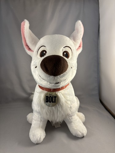 BOLT DOG DISNEY PLUSH 13" SITTING Stuffed Animal | eBay