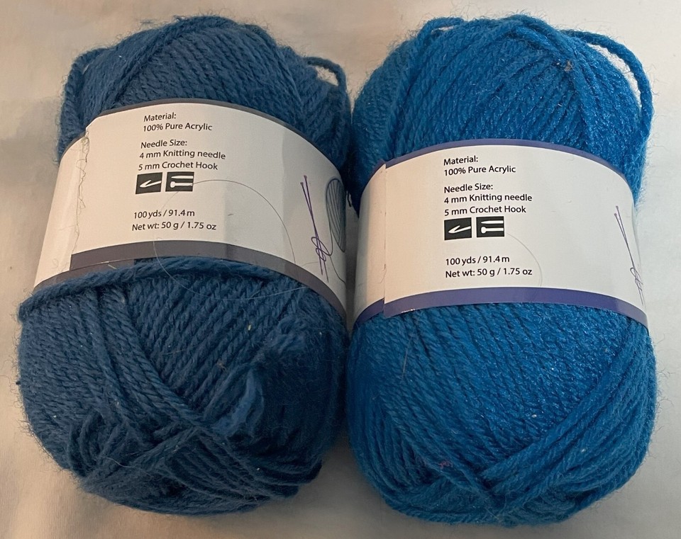 Two CraftBud Skeins - Heather Blue and Royal Blue | eBay