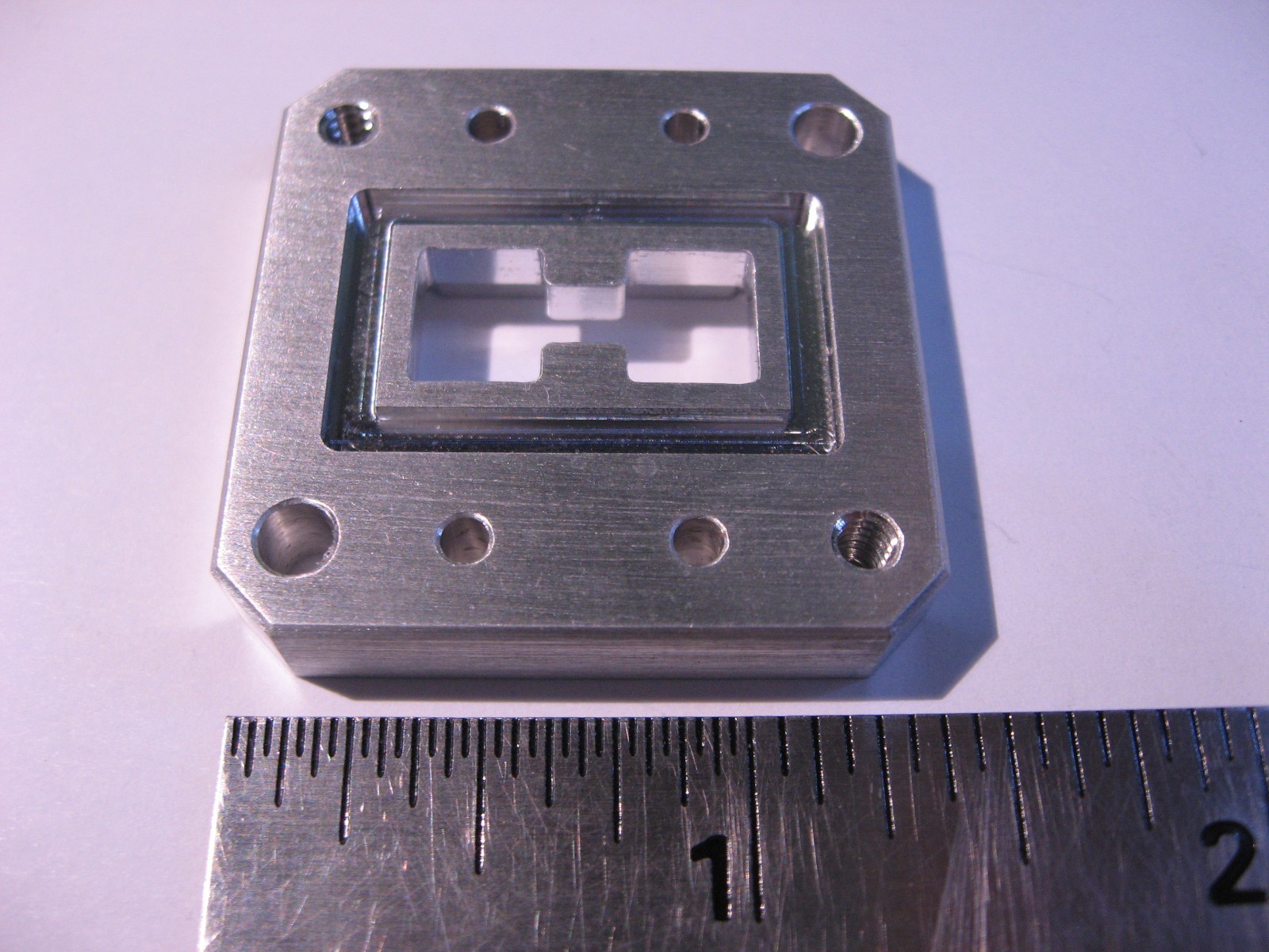 WRD750 Double Ridge Waveguide Flange Aluminum 1/8" Butt RF Microwave ...