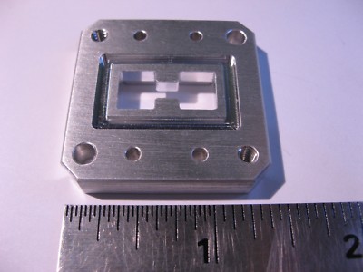 WRD750 Double Ridge Waveguide Flange Aluminum 1/8" Butt RF Microwave ...