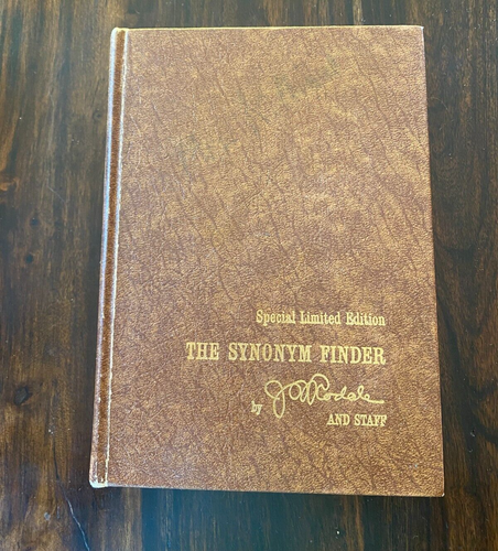The Synonym Finder, 1961 Limited Edition This Copy #87 J. Rodale, HC ...