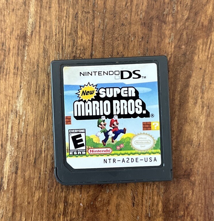 New Super Mario Bros. Nintendo DS 2006 Game Card NTR-A2DE-USA Game Only ...