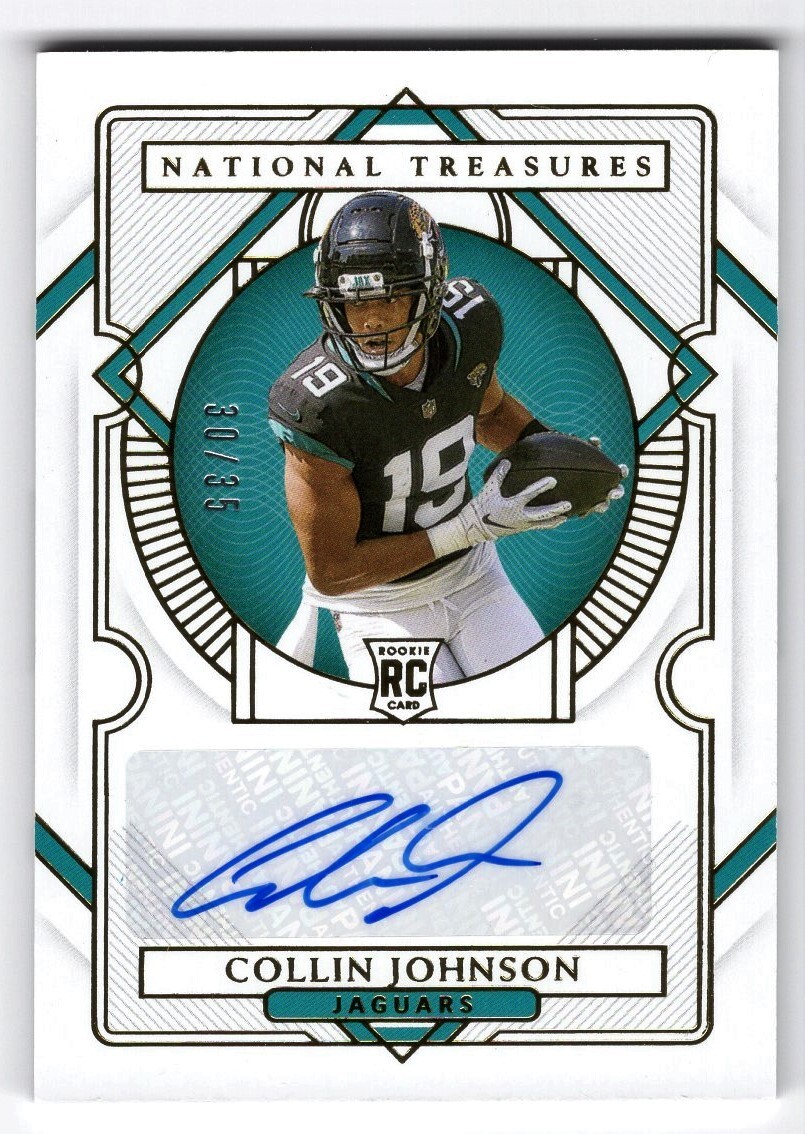 2020 Panini National Treasures - Rookie Signatures Gold #124 Collin ...