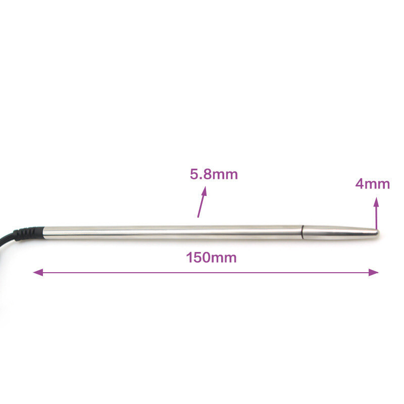 Male Electric E-stim Stretcher Urethral Sounding Rod Penis Plug-Dilator ...
