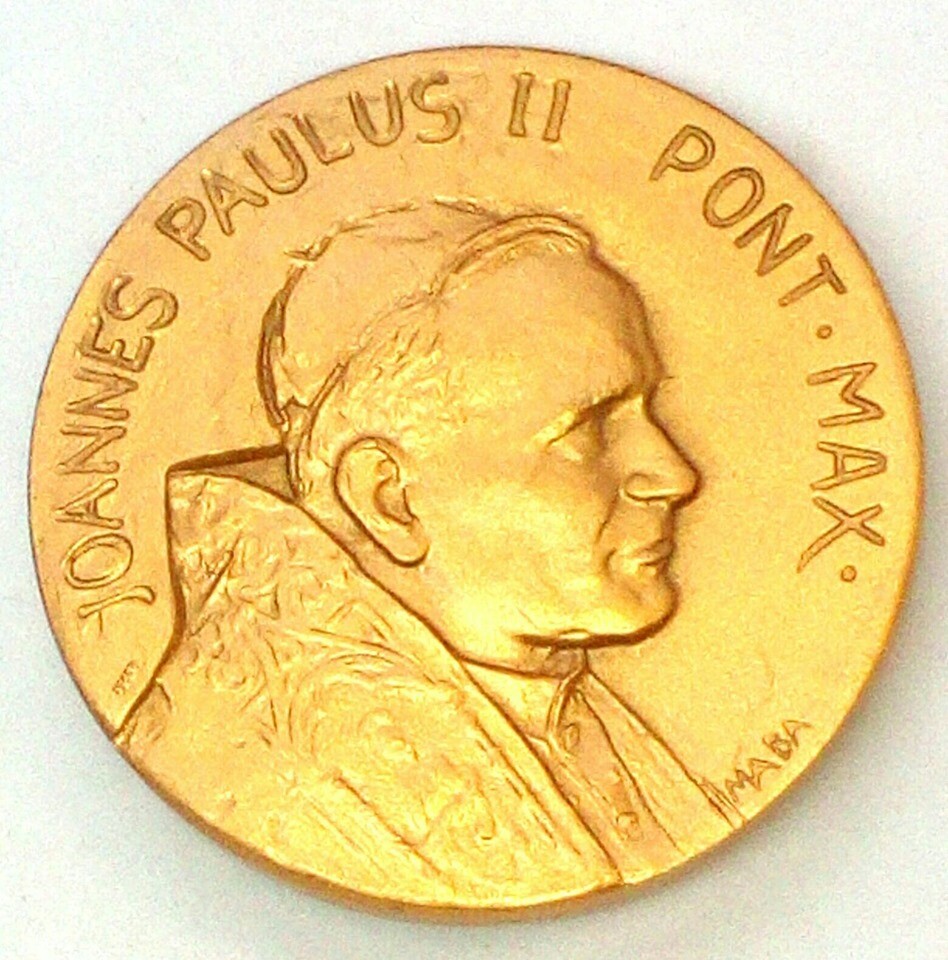 Vatican Jubilee 2000 Pope John Paul II Medal, Made in Milan, Italy ...