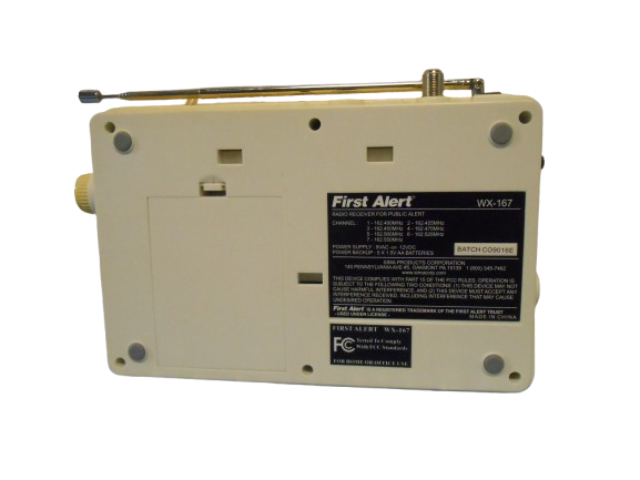 First Alert, Model WX-167, Public Alert Weather Radio, Emergency ...