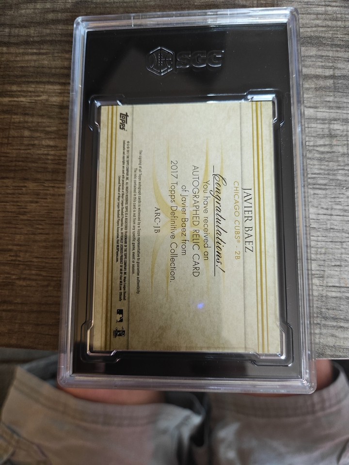 2017 Topps Definitive Collection - Auto Relic Collection Javier Báez #ARC-JB /50 | eBay