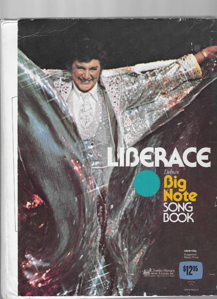 LIBERACE THE FABULOUS TV SONGBOOK OVER 150 SONGS BIG NOTE SONG BOOK | eBay