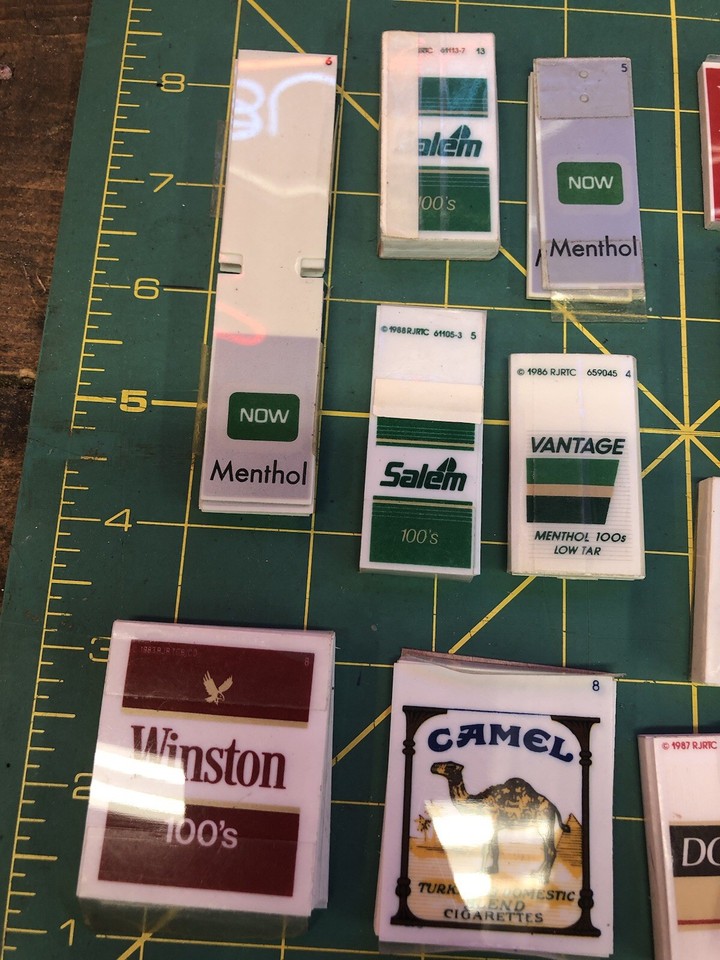 Vintage 1980s Cigarette Vending Machine Labels Tags - Assorted Lot ...