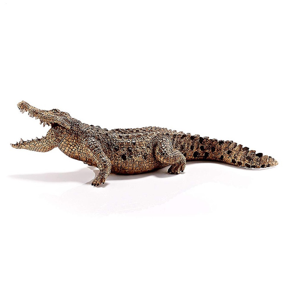 Crocodile Toy Alligator Action Figure Toy with Movable Jaw Wildlife ...