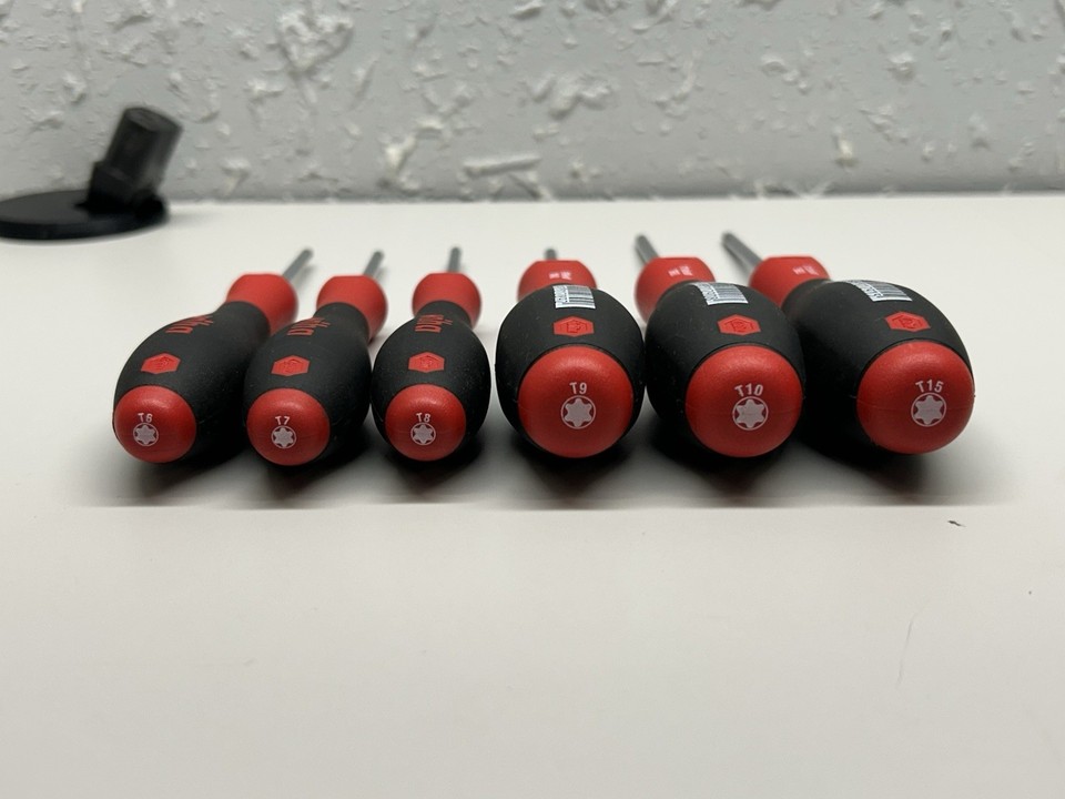 Wiha 36296 6-Piece Torx plus Screwdriver Set Includes: T6, T7, T8, T9 ...