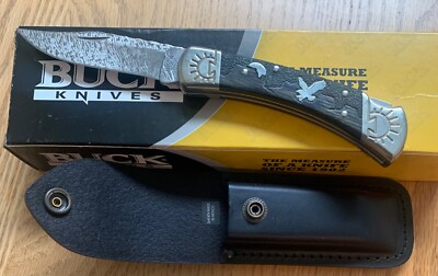 RARE BUCK DAVID YELLOWHORSE 110 EAGLE MOUNTAIN KNIFE IN BOX D40 | eBay