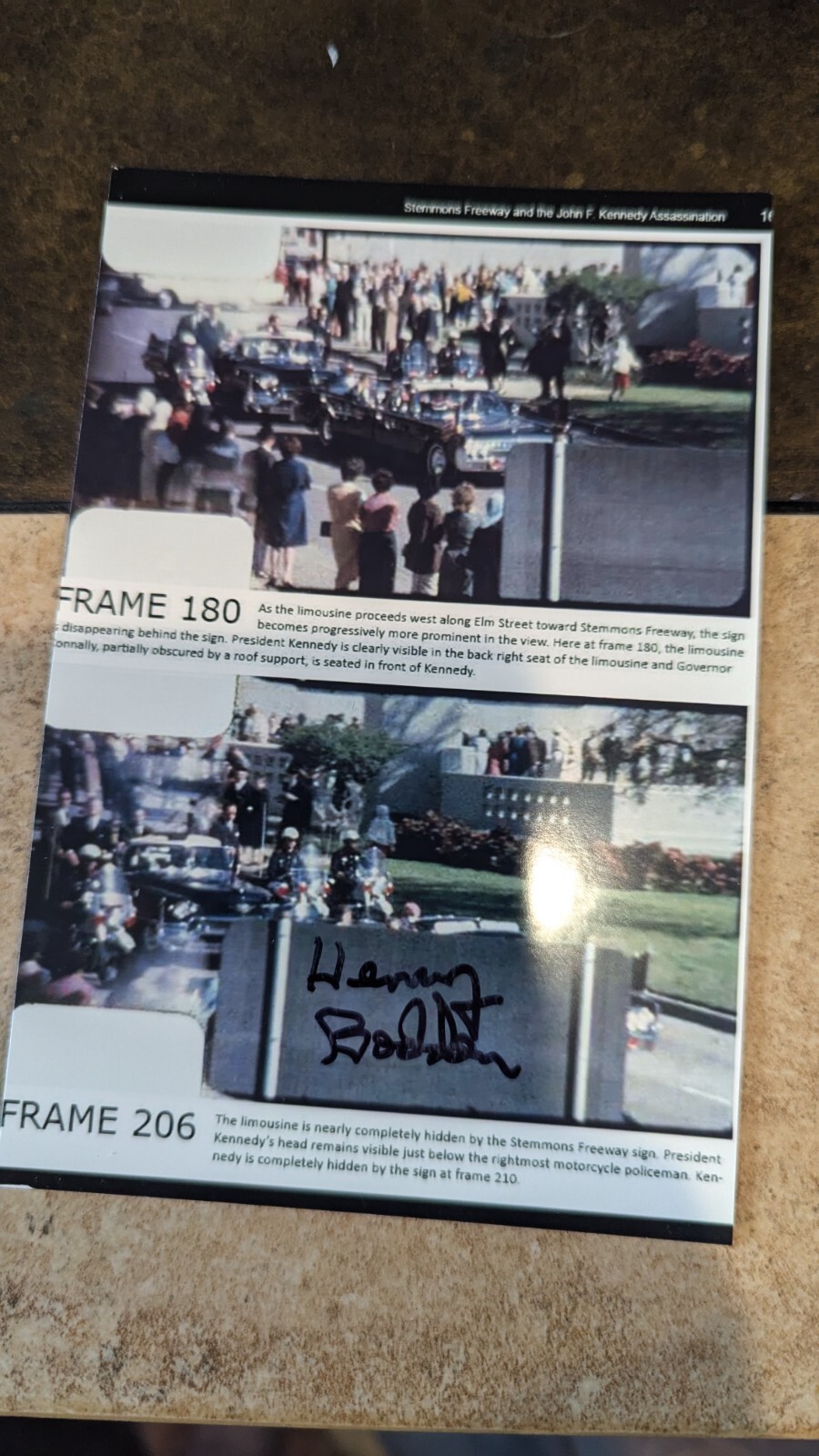 HENRY BODDEN Hand Signed Autograph 4X6 PHOTO - WITNESS JFK ...