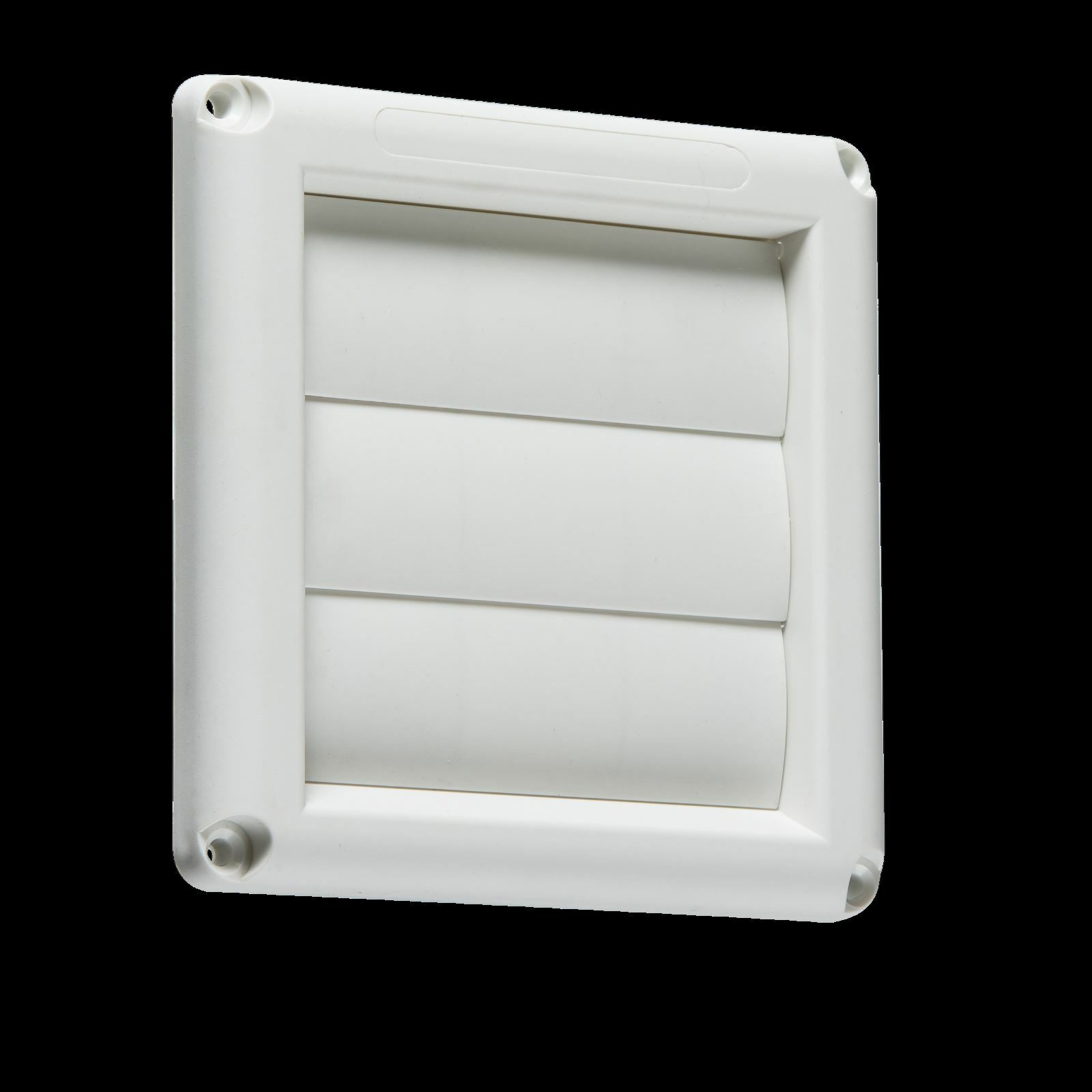 Extractor Fan Ducting Wall Gravity Flap Grille Ventilation White 4 ...