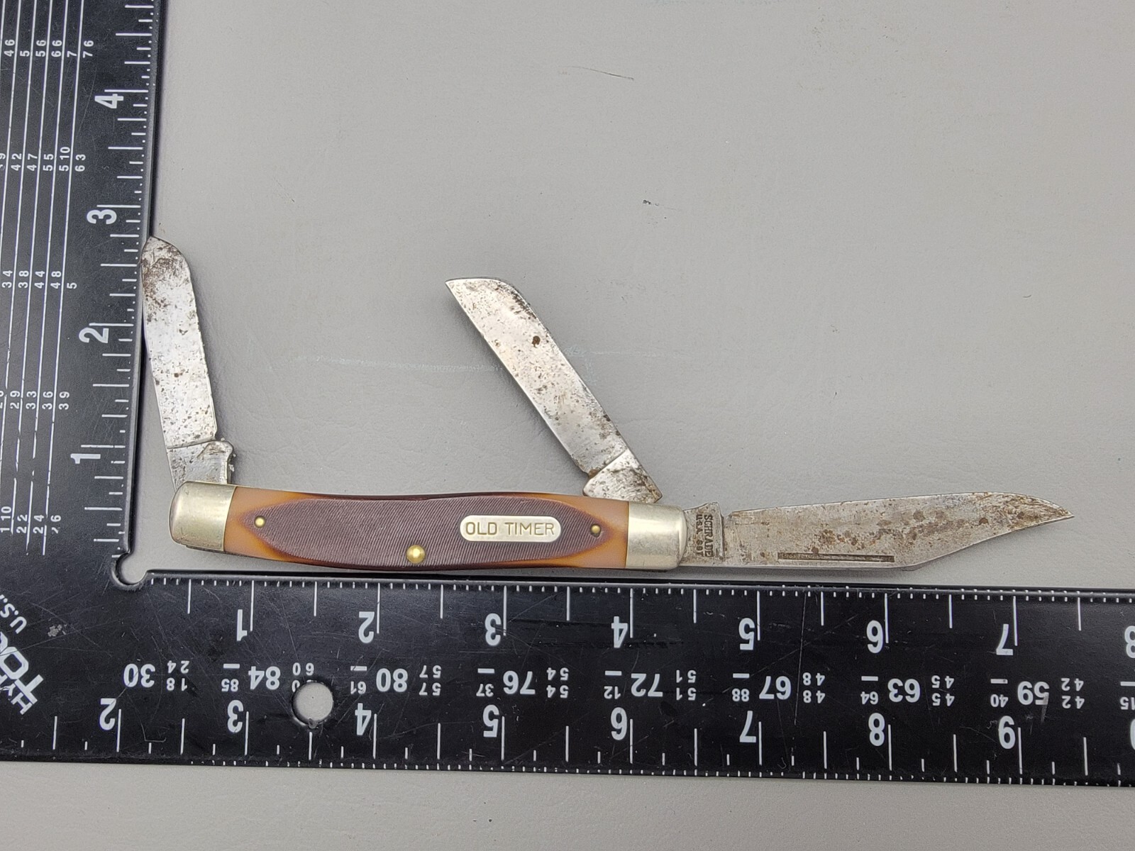 SCHRADE USA OLD TIMER 8OT 80T HUNTING KNIFE | eBay