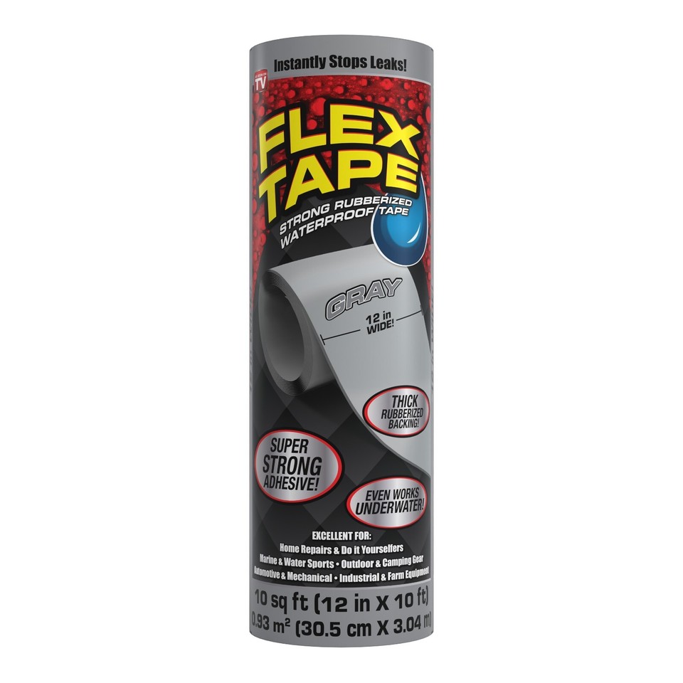 Flex Tape, Original Thick Flexible Rubberized Waterproof Tape - Seal ...
