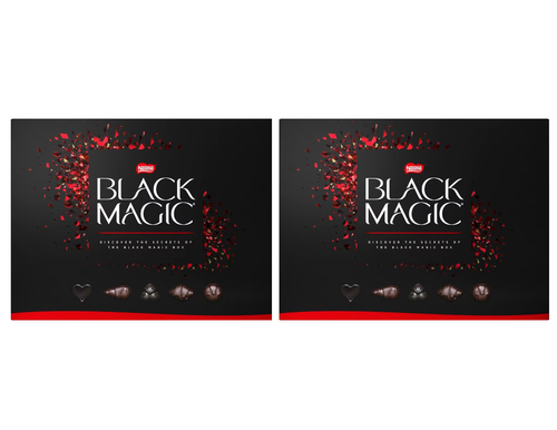 3 x Black Magic Dark Chocolate Box, 174g Delicious Tasty And Twisty ...