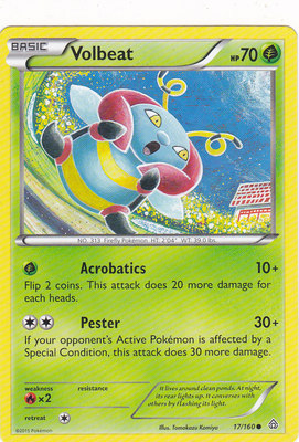 POKEMON VOLBEAT CARD FREE SHIPPING | eBay