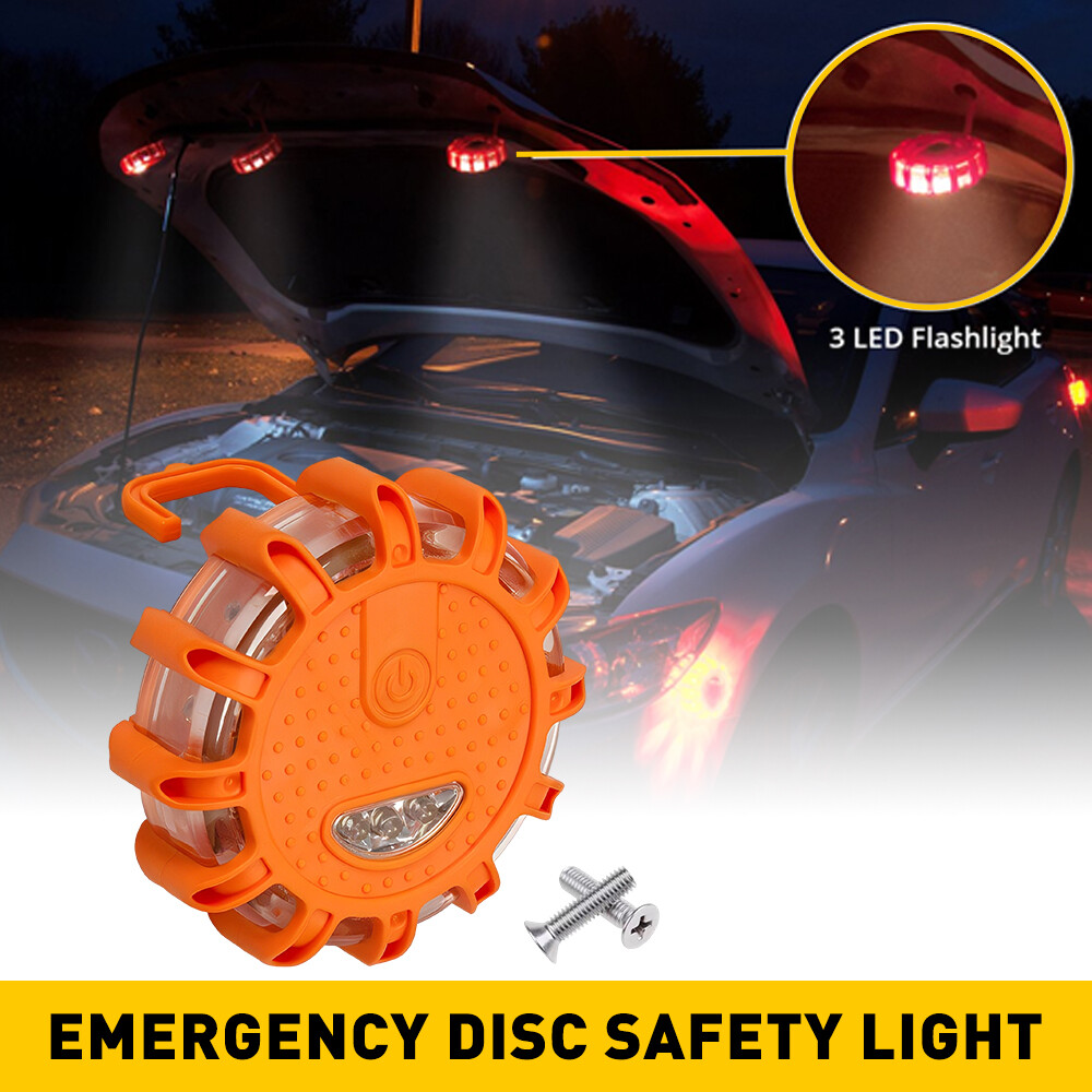LED Road Flare Emergency Light Roadside Safety Beacon Disc Flashers ...