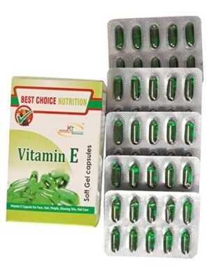 Best Choice Nutrition Vitamin E for Glowing Skin & Healthy Hair 50 ...