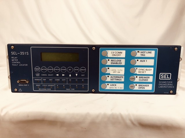 Schweitzer Engineering Laboratories Sel-351s Relay Meter Control Fault ...