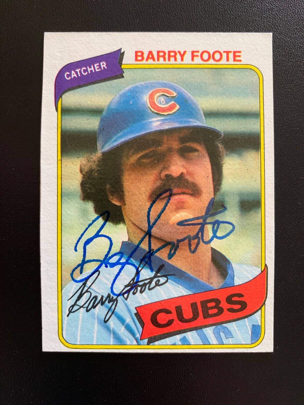 Barry Foote Signed 1980 Topps #398 Card Chicago Cubs Autograph COA | eBay
