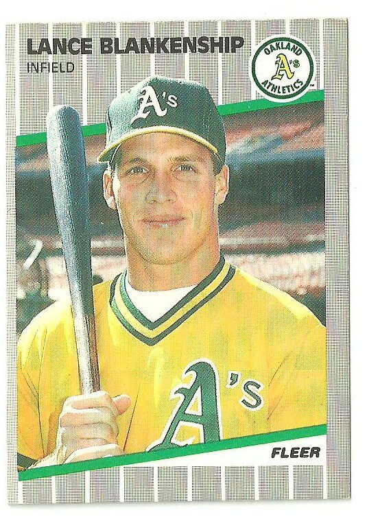 LANCE BLANKENSHIP OAKLAND ATHLETICS #2 - FLEER NM-MT 1989 | eBay