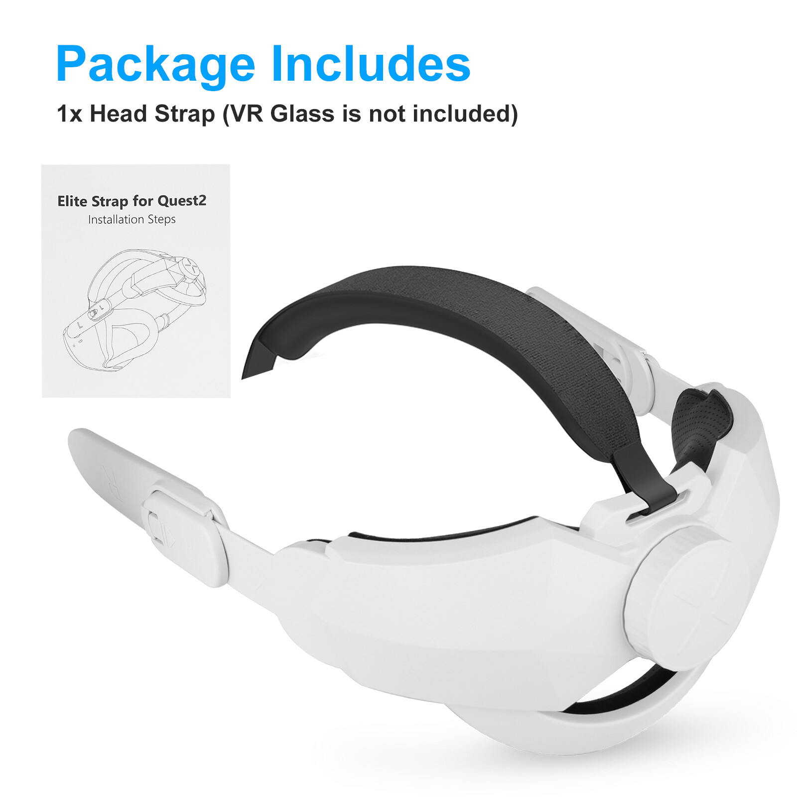 Head Strap For Quest Oculus 2 VR Headset Headband Adjustable Replace ...