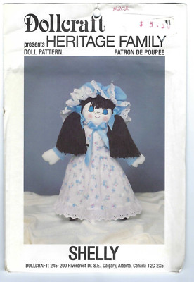 New Dollcraft The Heritage Family "Shelly" Doll & Clothes Pattern ...