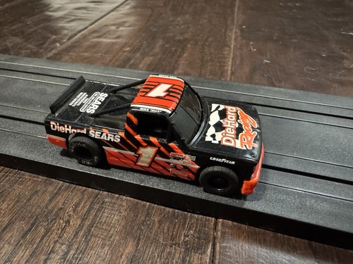 Tyco 440x2 Chevy Sears DieHard #1 Mike Chase NASCAR Race Truck Slot Car ...