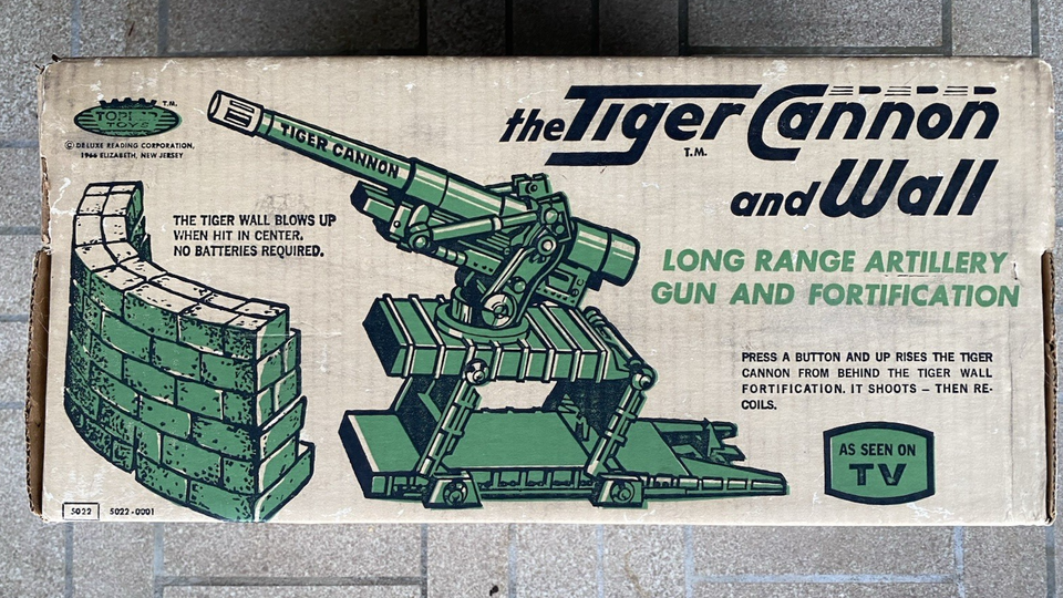 1966 Topper Toys Tiger Cannon and Wall Sealed Box NOS Never opened | eBay