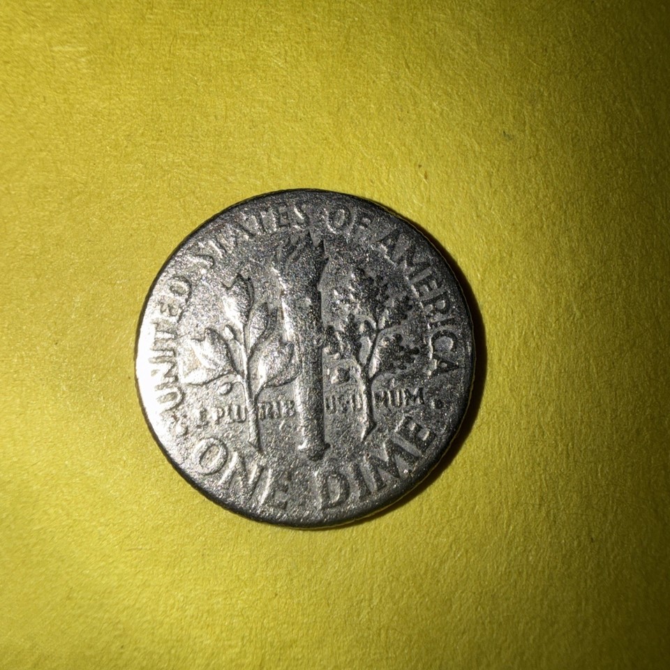 1974 D Roosevelt One Dime 10C Mint mark filled in “I W LIBERTY” on Rim ...