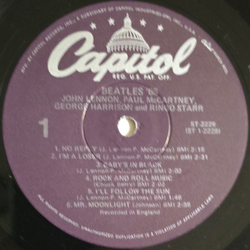 The Beatles '65 MONO Vinyl LP Record Capitol Records Purple Label | eBay
