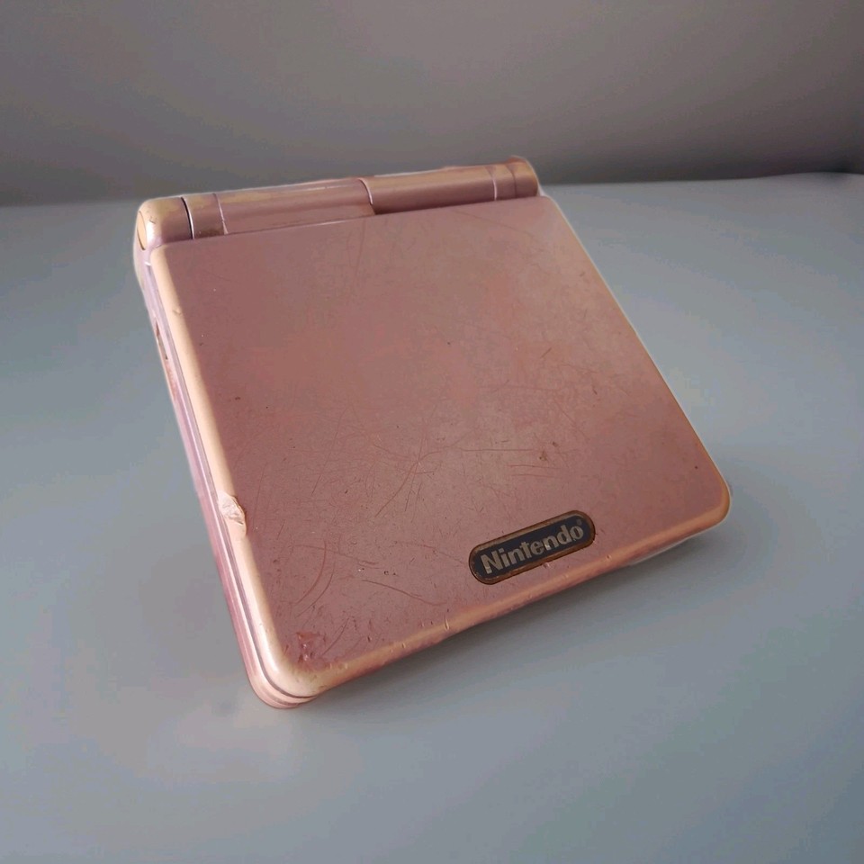 Nintendo Gameboy Advance GBA SP Pink AGS-101 Handheld Console System ...