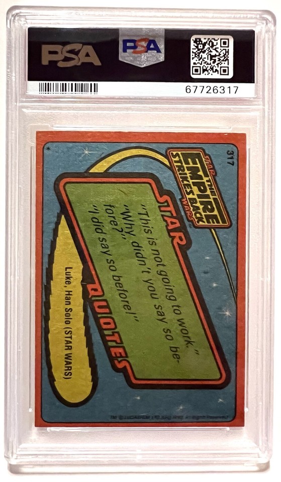 1980 Star Wars Empire Strikes Back #317 Aboard The Executor /Darth ...