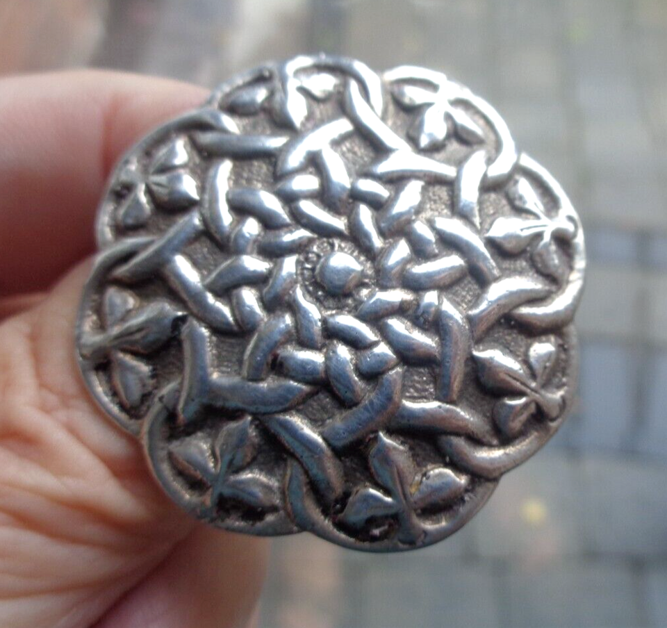Silver Scottish Iona Brooch Celtic Vintage Sterling hallmark 1957 ...