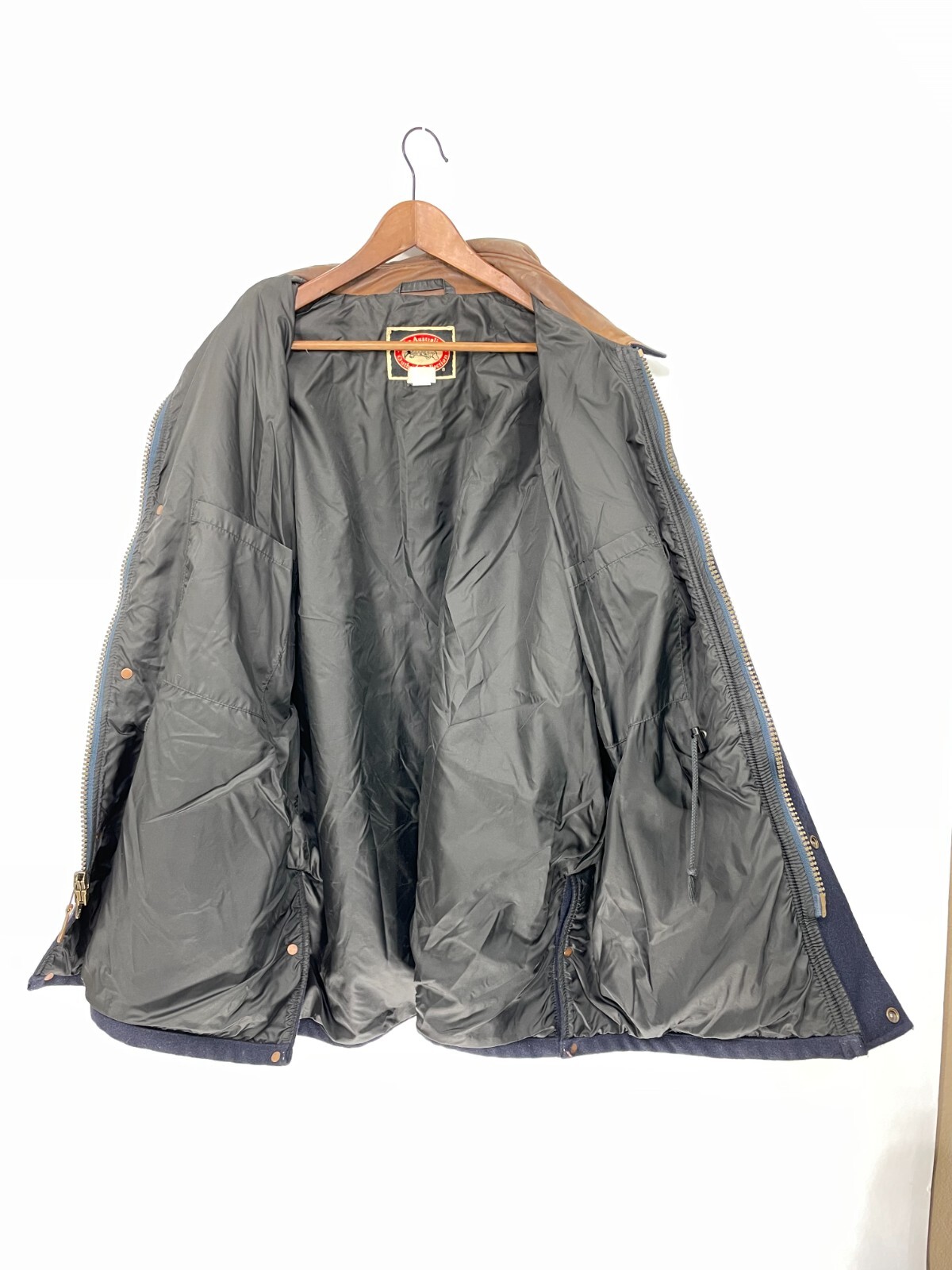 Australian Outback Collection Mens XL Jacket Navy Woo… - Gem