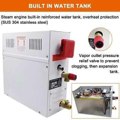 9KW Commercial Self-Draining Steam Generator | Grelly USA