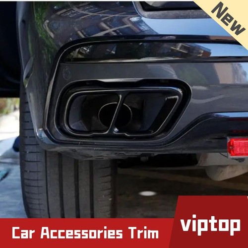 For BMW X5 M50i X7 M60i G05 G07 2019+ Black Exhaust Pipe Tip frame ...