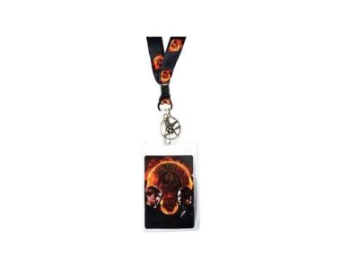 The Hunger Games District 12 Peeta Katniss Lanyard Mockingjay Charm ID ...