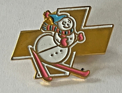 Pins Pin - Suisse Montagne Bonhomme de Neige Sport d'hiver Ski | eBay