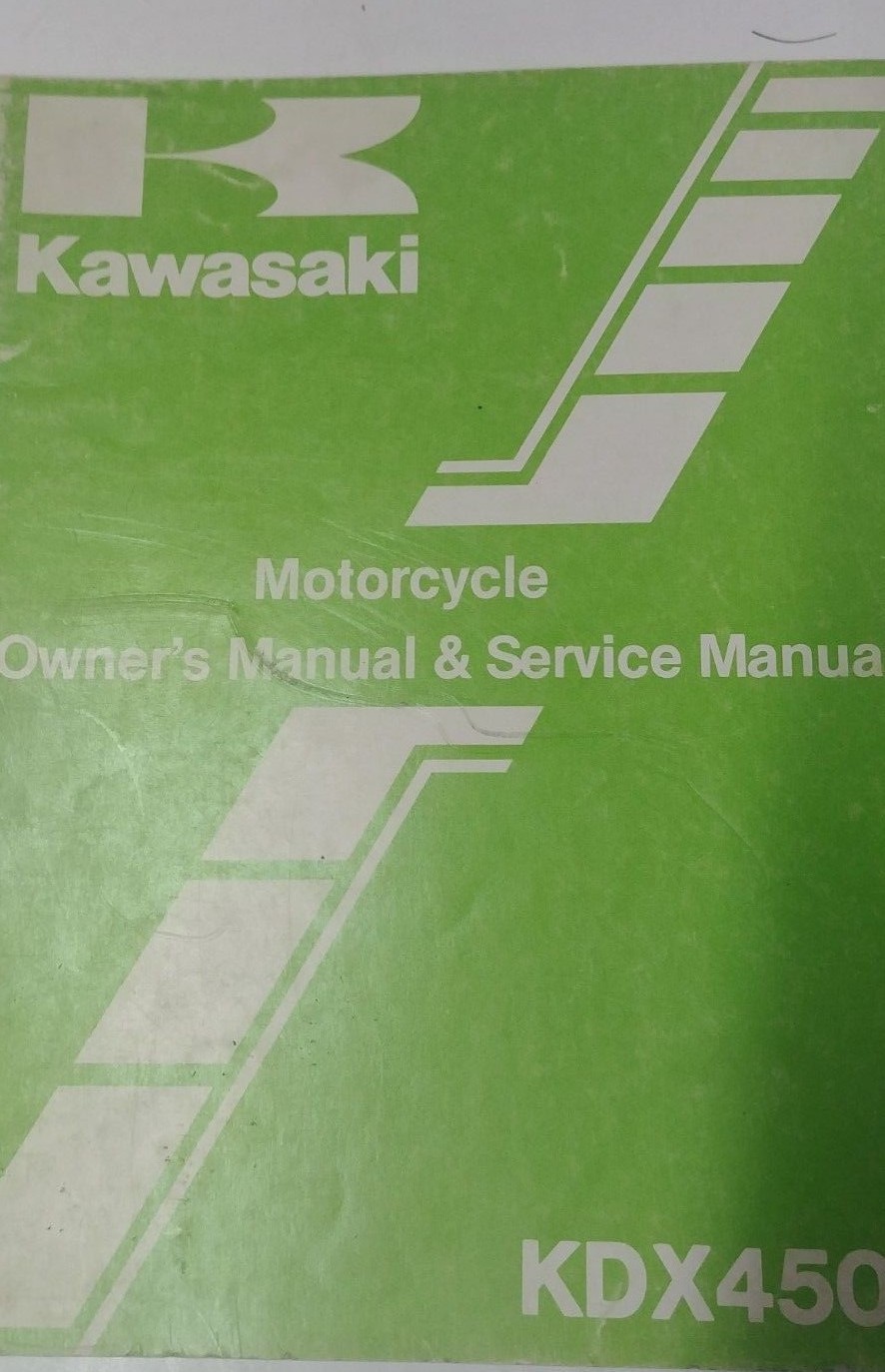 OEM Kawasaki 1982 KDX450 A1 Owners & Service Manual 99974-0002-01 | eBay