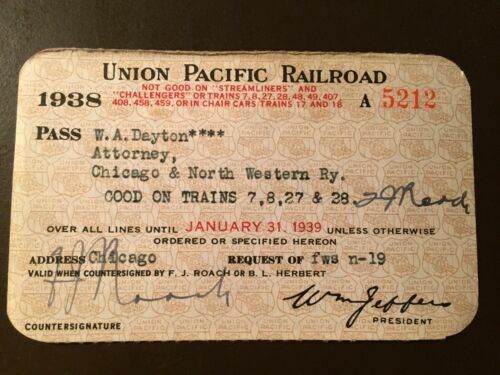 Collectible Railroad Passes & Tickets for sale | eBay