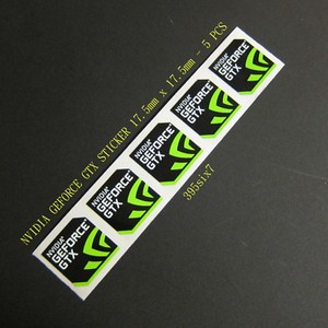 5x NVIDIA GEFORCE GTX Sticker 17.5mm x 17.5mm | eBay