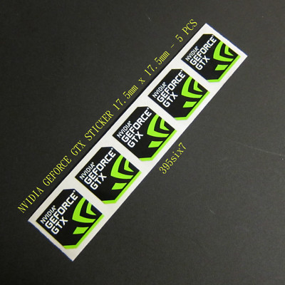 5x NVIDIA GEFORCE GTX Sticker 17.5mm x 17.5mm | eBay