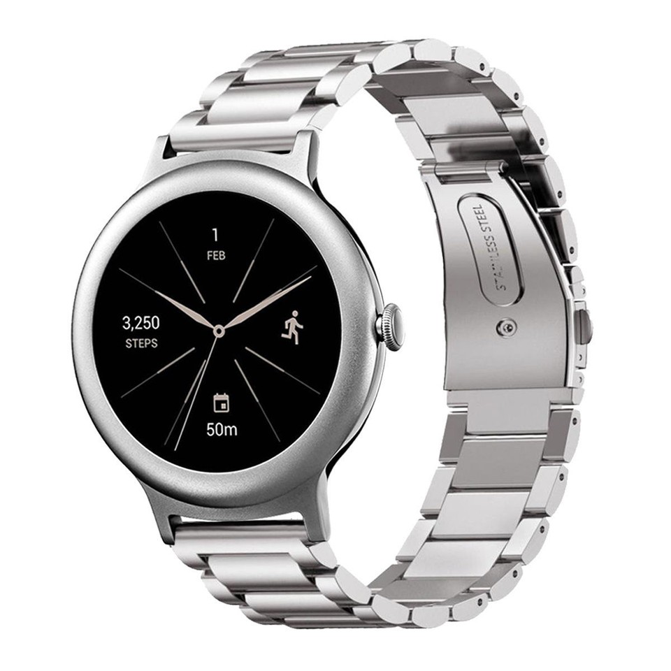 Stainless Steel Metal Band fold clasp Strap Bracelet For LG Watch Style ...
