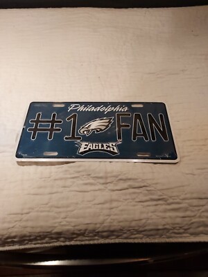 Philadelphia #1 Eagles Fan NFL Aluminum Metal License Plate USA Made ...