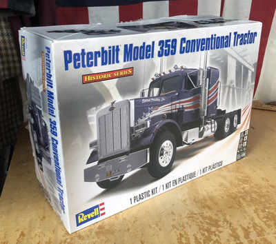 new Revell Peterbilt Semi-Truck Model 359 Conventional Tractor Open Box ...